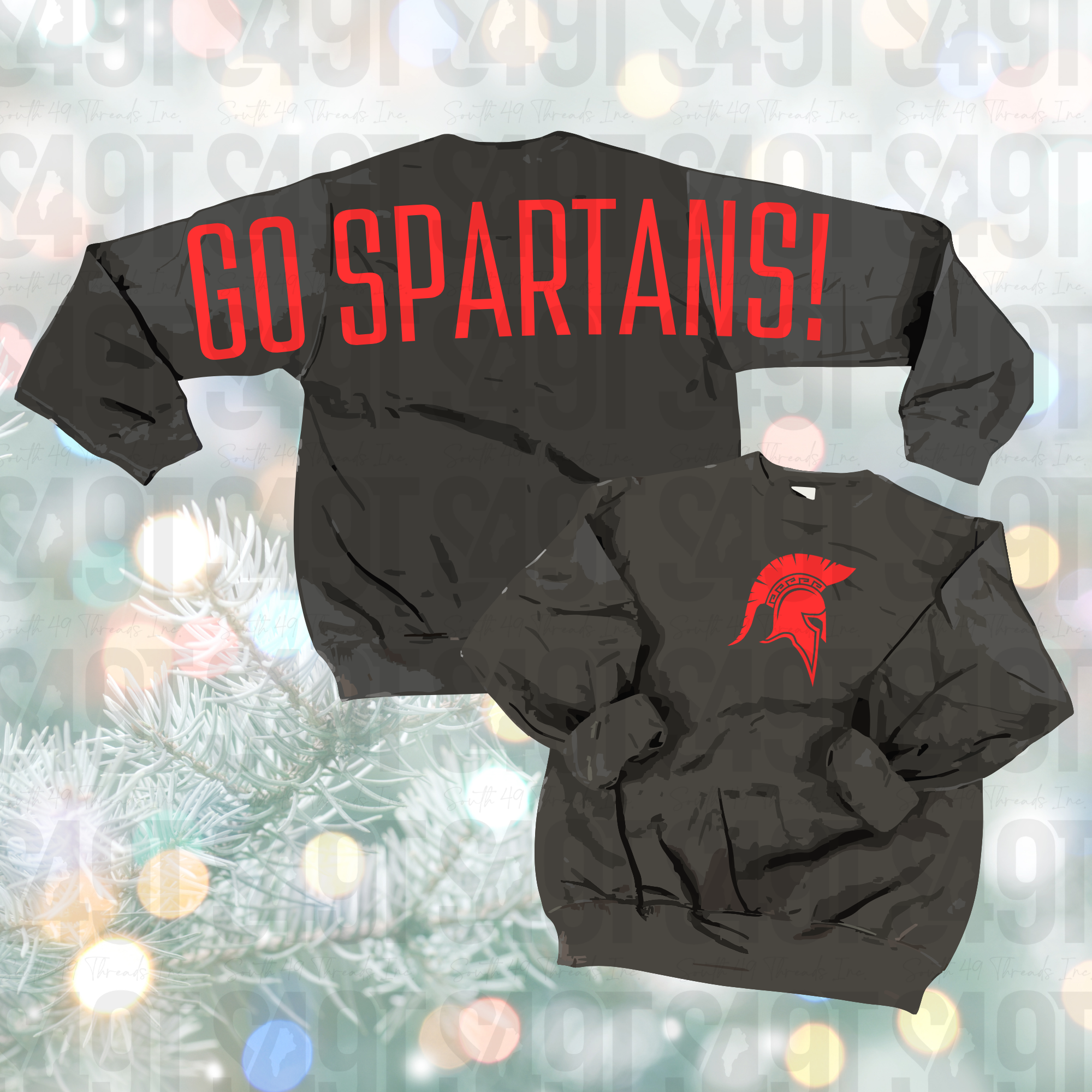 Full Back and Sleeve - School Team Crewneck – South49 Threads